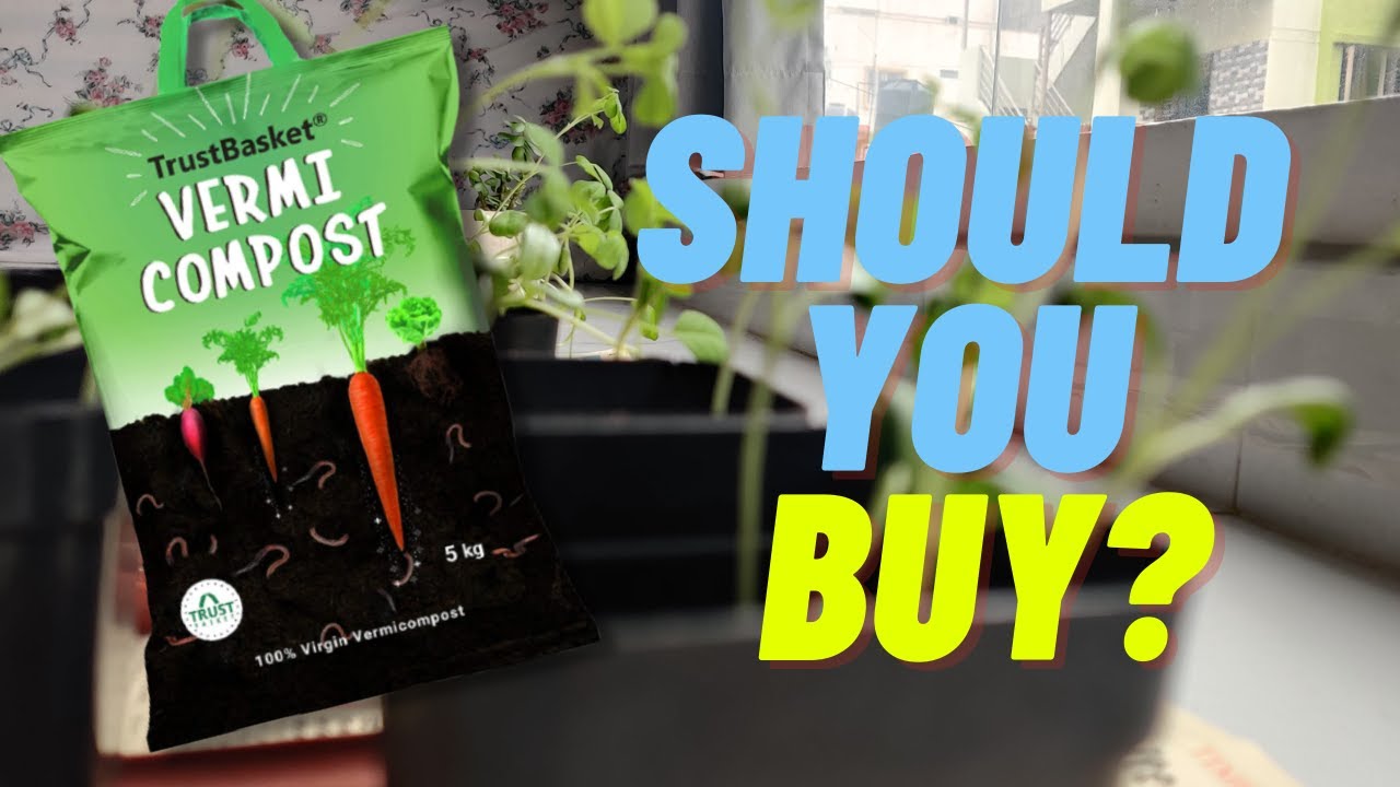 Garden Experiment with ₹332 Trustbasket Vermicompost REVIEW - YouTube