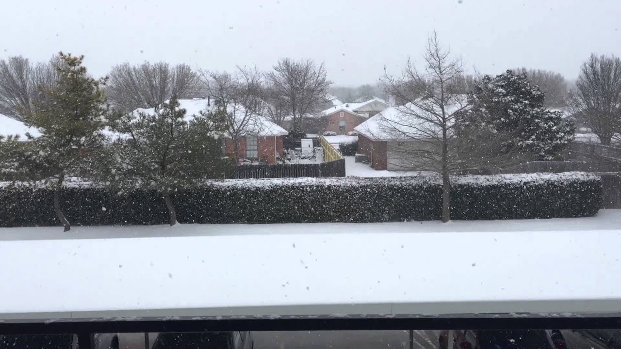Snow in Denton Feb 2015 - YouTube