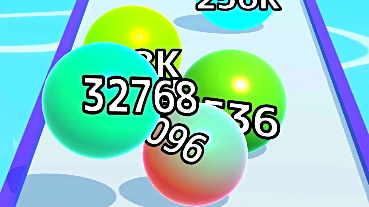 Ball Run Infinity Number Up To (128M, 256M, 512M, 1024M) ! All Levels ...