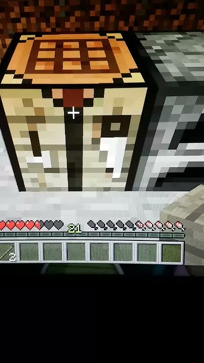 Faire une hache en bois dans minecraft - YouTube