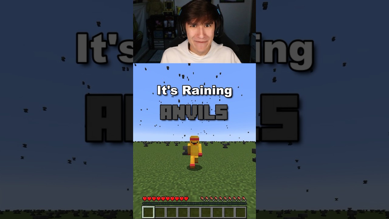 Minecraft, But It’s Raining ANVILS - YouTube