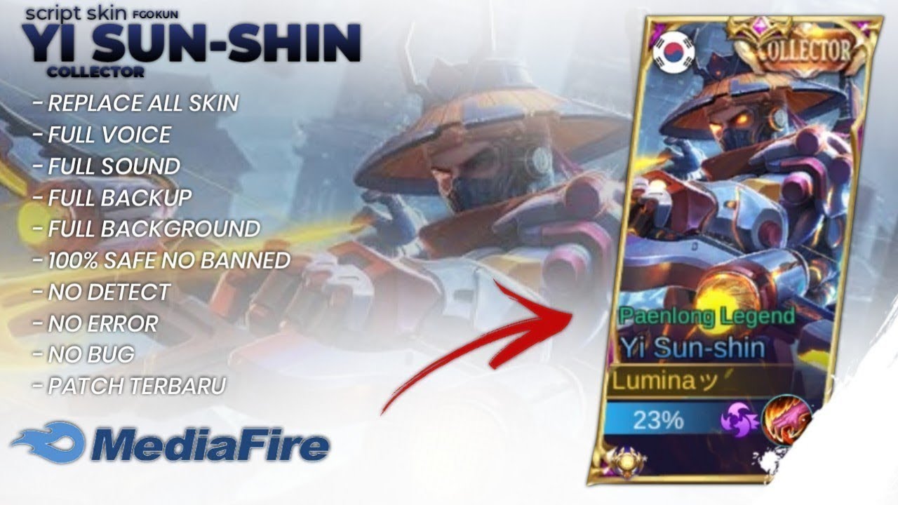 SCRIPT SKIN YSS COLLECTOR PATCH TERBARU !! | FULL VOICE & EFFECT ...