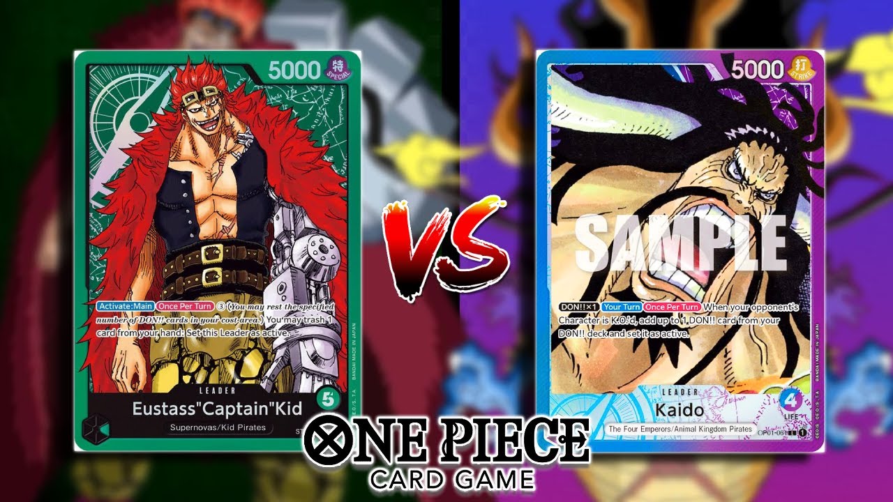 (ST02) Eustass "Captain" Kid vs. (OP01) Kaido | One Piece Card Game ...