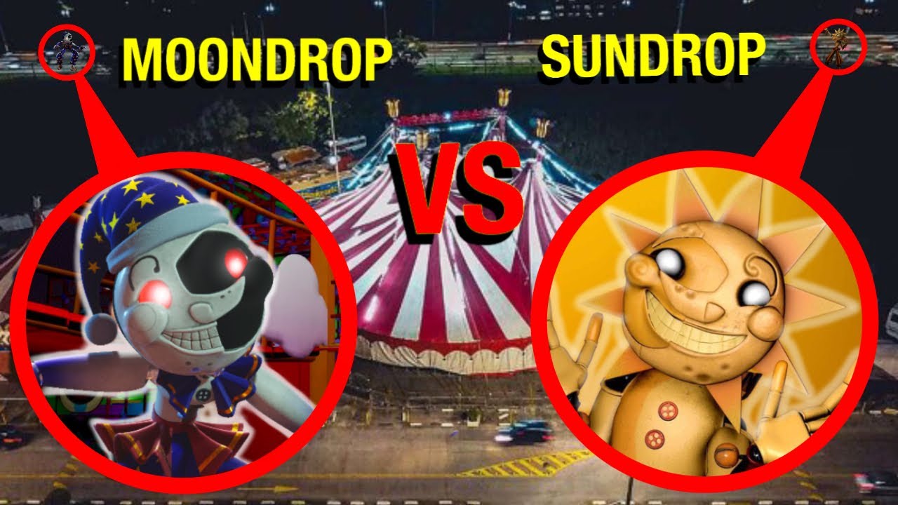 DRONE CATCHES SUNDROP & MOONDROP FROM FIVE NIGHTS AT FREDDY'S SECURITY ...