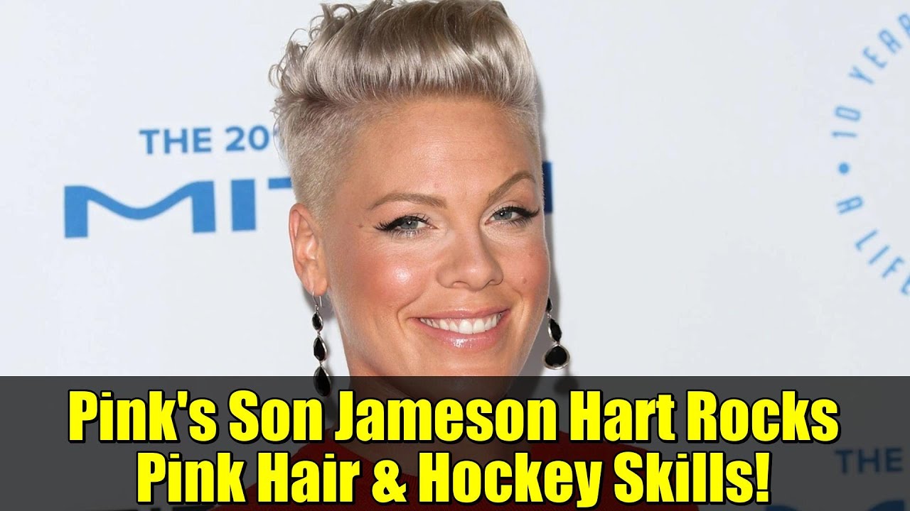 Pink's Son Jameson Hart Rocks Pink Hair & Hockey Skills! | Celebrity ...
