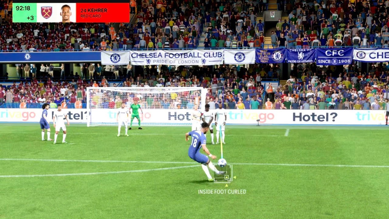 EAFC24 PS5 - spectacular save denies last minute free kick - YouTube