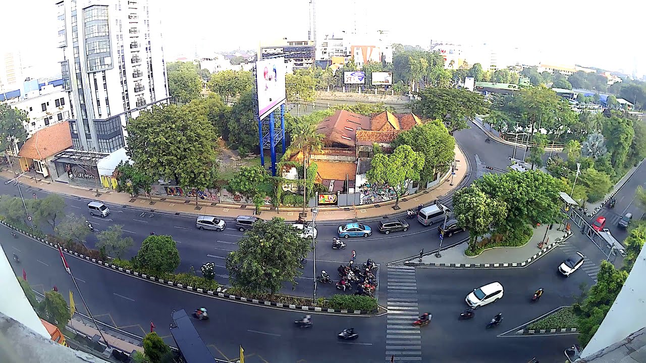4K Video Gubeng Surabaya Night to Morning View - YouTube