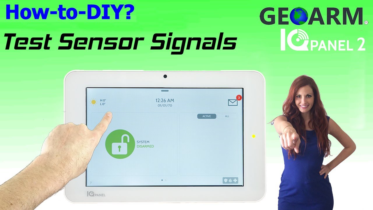 Qolsys IQ Panel 2 - How to Test Sensor Signal Strength - YouTube