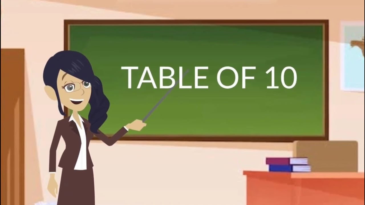 Table of 10 | Multiplication tables of 10 | Times table of 10 | Kids ...