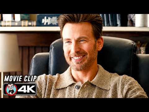 Chris Evans Gets Grilled by Margaret Qualley | HONEY DON'T! Scene (4K)