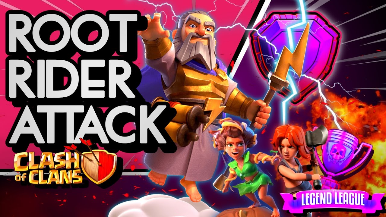 +320 Super Strongest Root Rider Attack‼️ • Legend League • Th16 Attack ...