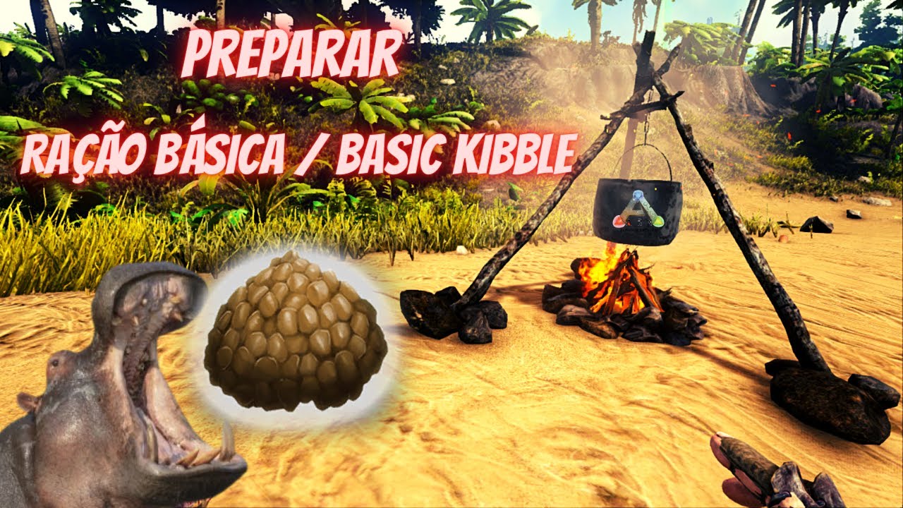 Preparar ração básica - basic kibble - Ark Survival Evolved - YouTube