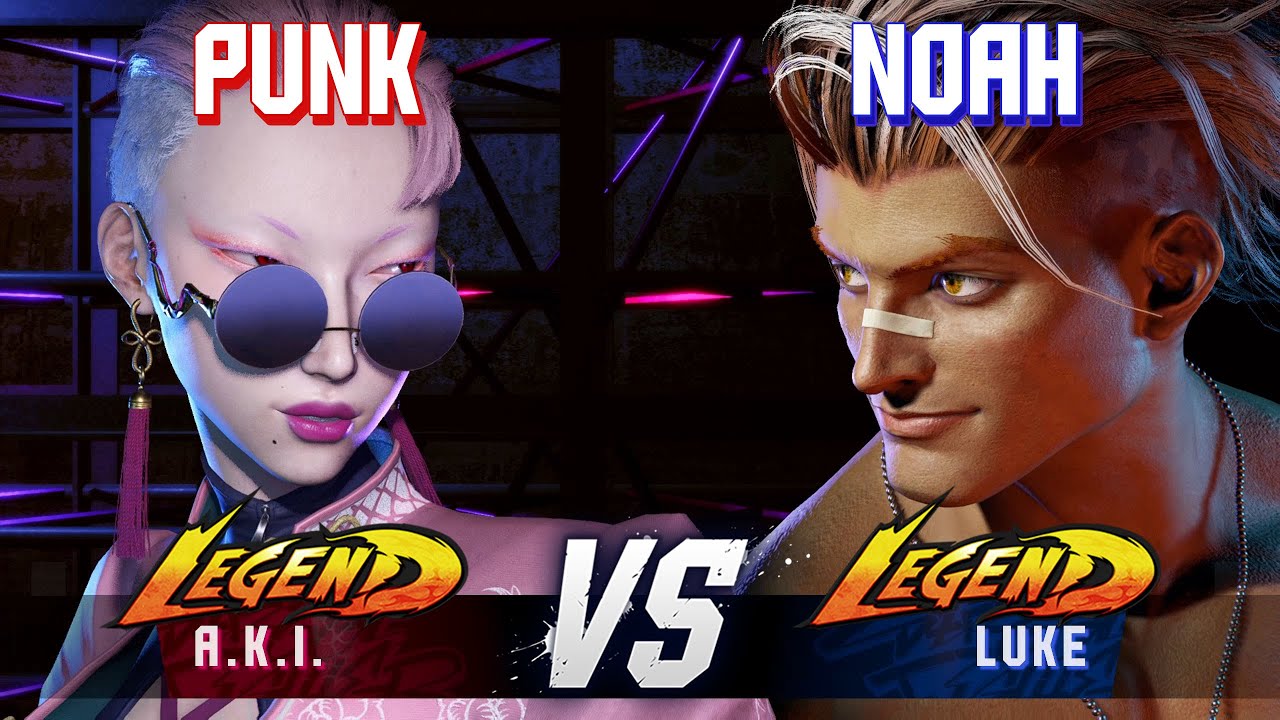 SF6 PUNK (A.K.I.) vs NOAHTHEPRODIGY (Luke) High Level Gameplay - YouTube