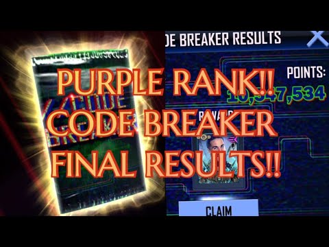 CODE BREAKER RESULTS!! PURPLE RANK SETH ROLLINS!! WWE SUPERCARD - YouTube