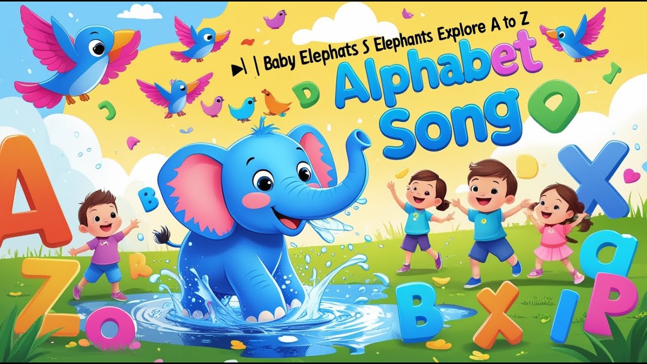 Alphabet Song 🎶 | Baby Elephants Explore A to Z - YouTube
