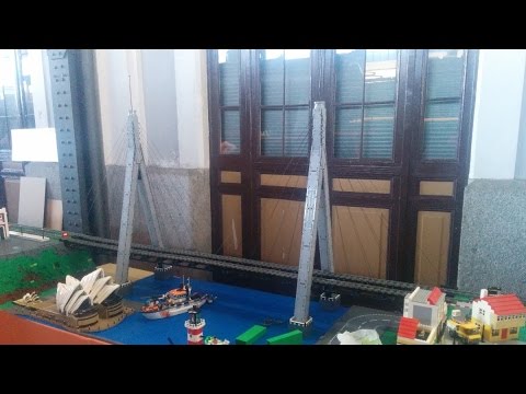 LEGO Cable-Stayed Bridge 2, 3 METERS LONG!! in ALEbricks by Sheepo ...