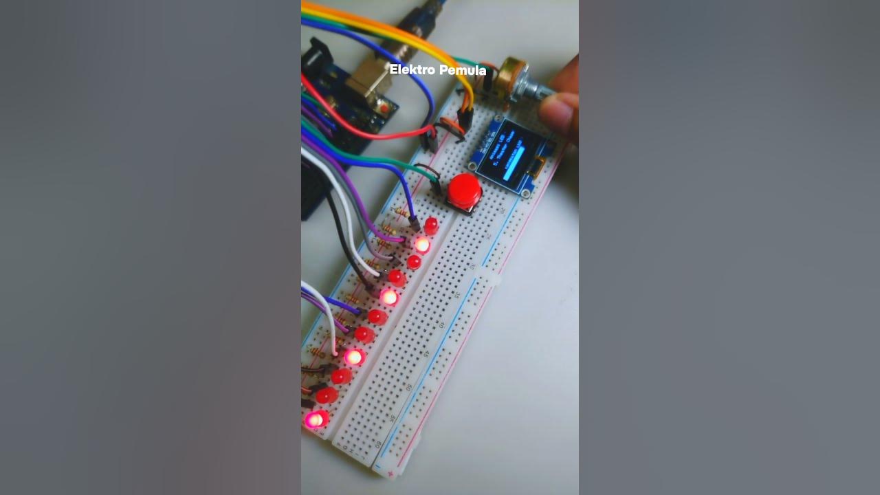 Animasi LED dengan kontrol Potensiometer Dan OLED SSD1306 - YouTube