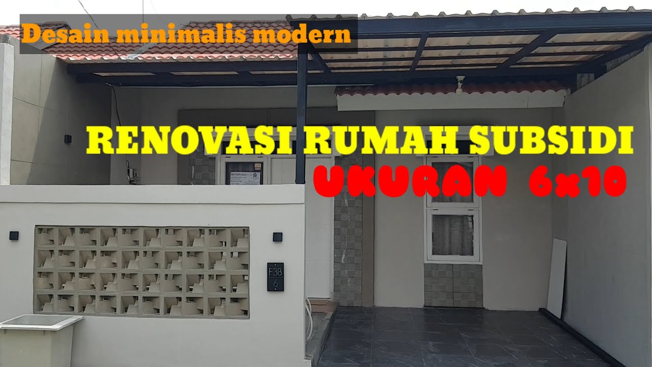Renovasi Rumah Subsidi bagian depan. Biaya habis berapa ??? - YouTube