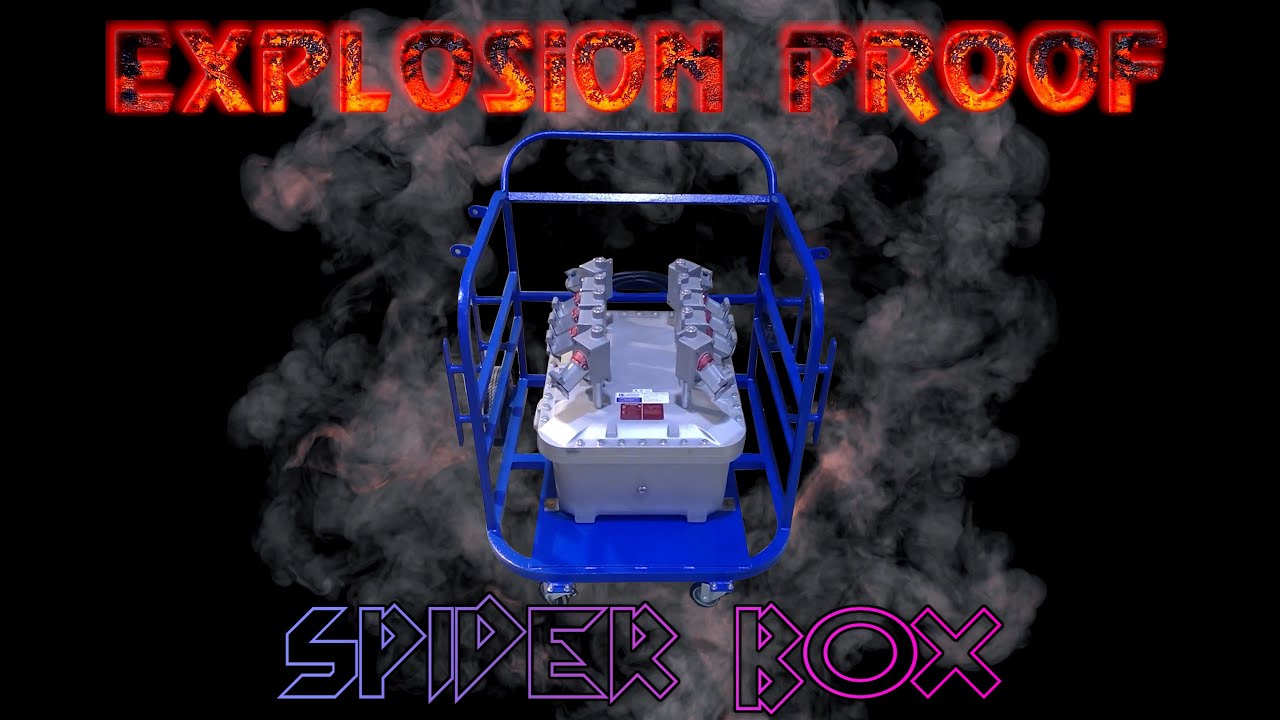 Explosion Proof Portable Spider Box - 120V Input & Output 10 Outlets ...