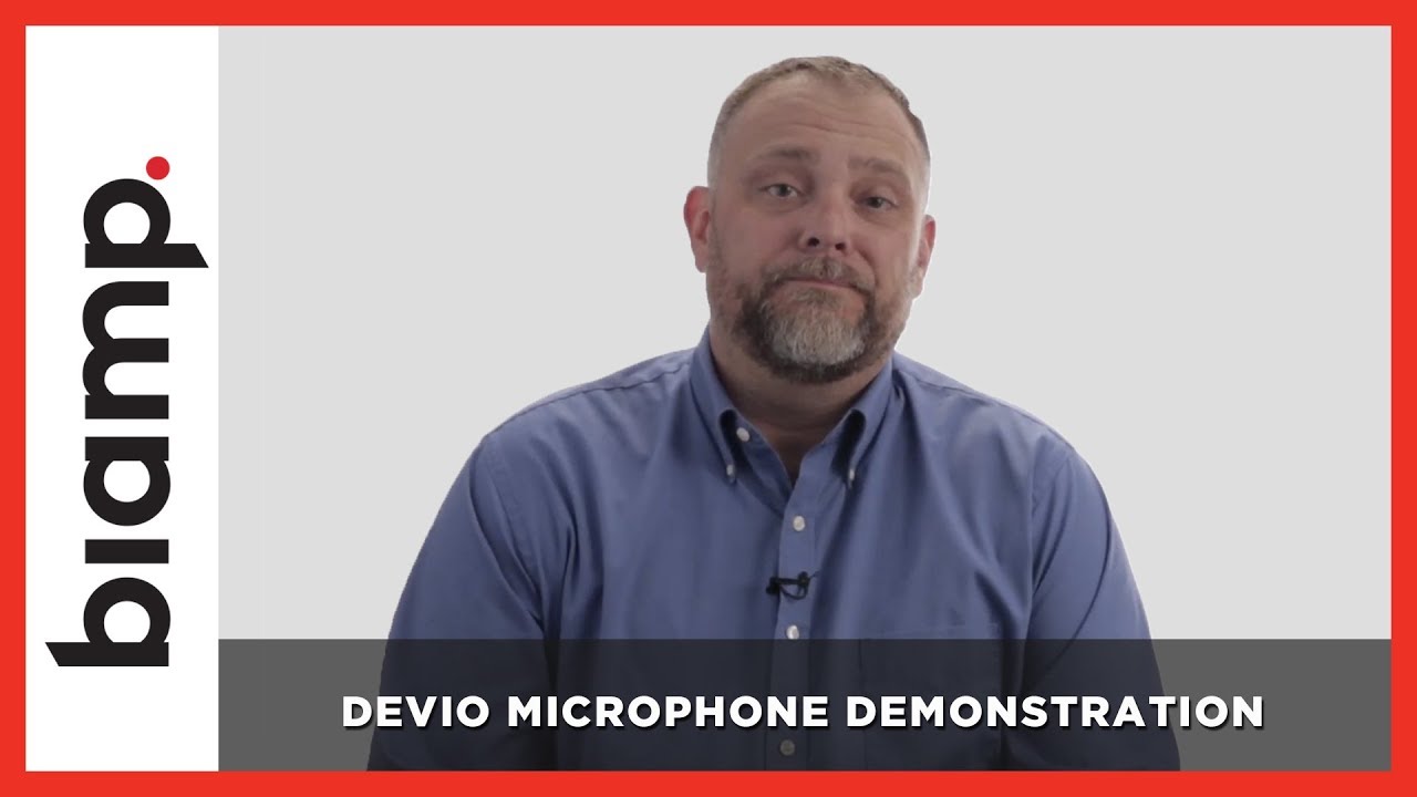 Biamp Devio: Devio Microphone Demonstration - YouTube