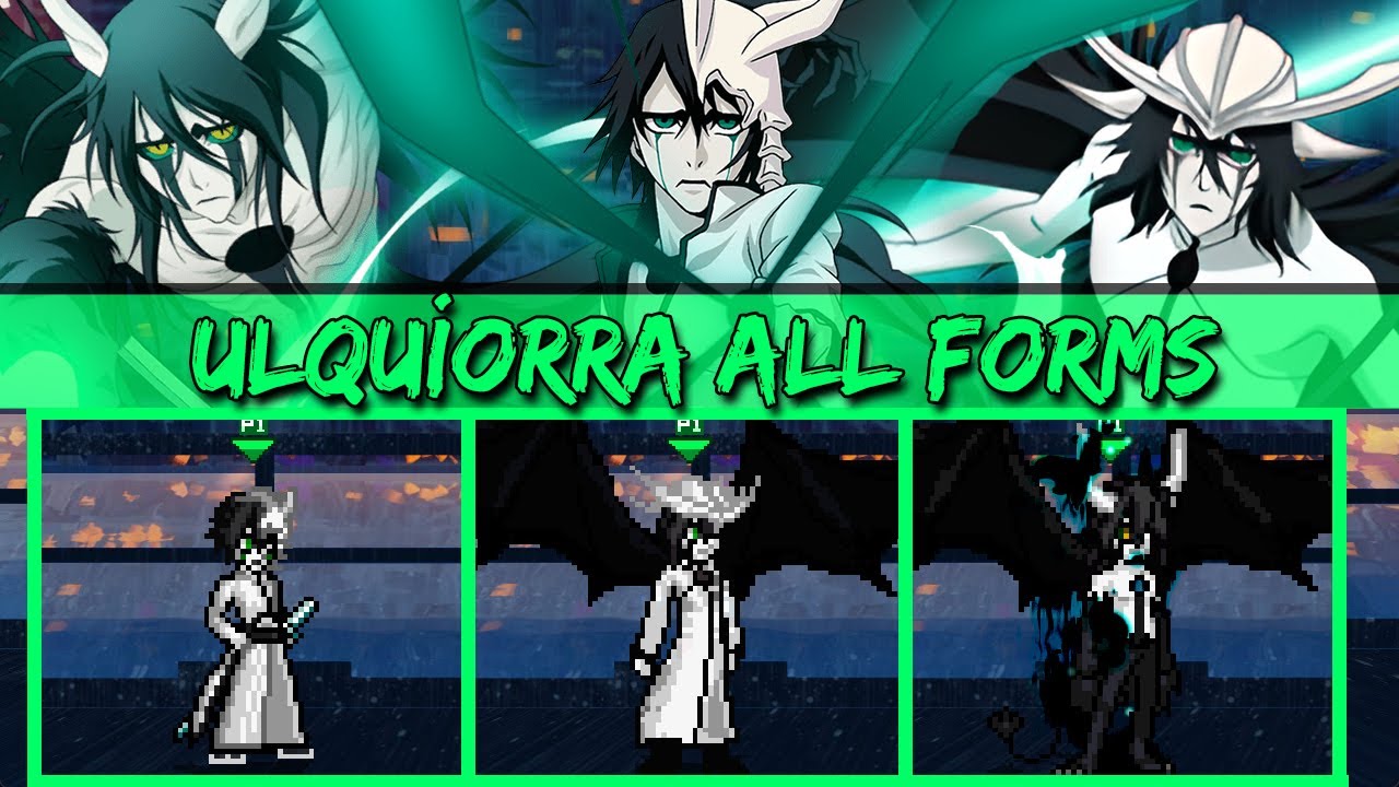 Mugen char Ulquiorra all forms by LUCASZIN DO MUGEM - YouTube