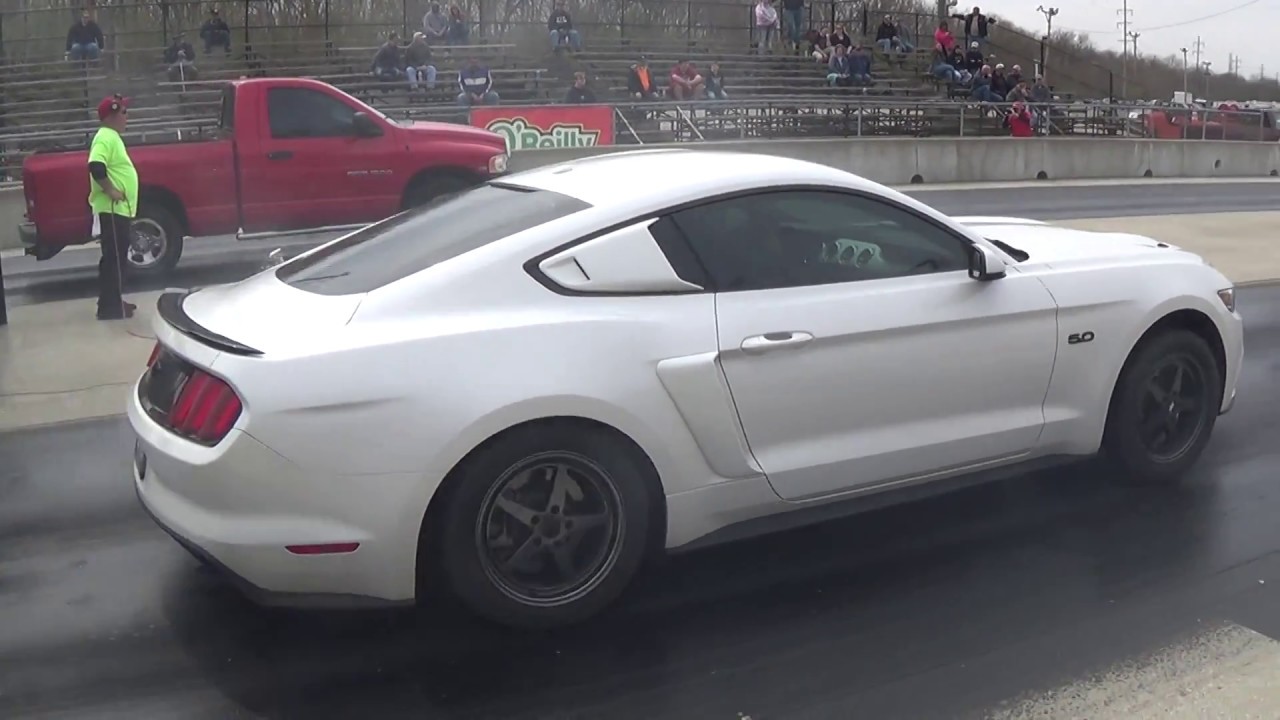 12 second Mustang Gt 5.0L Coyote drag racing on street tires Kilkare ...