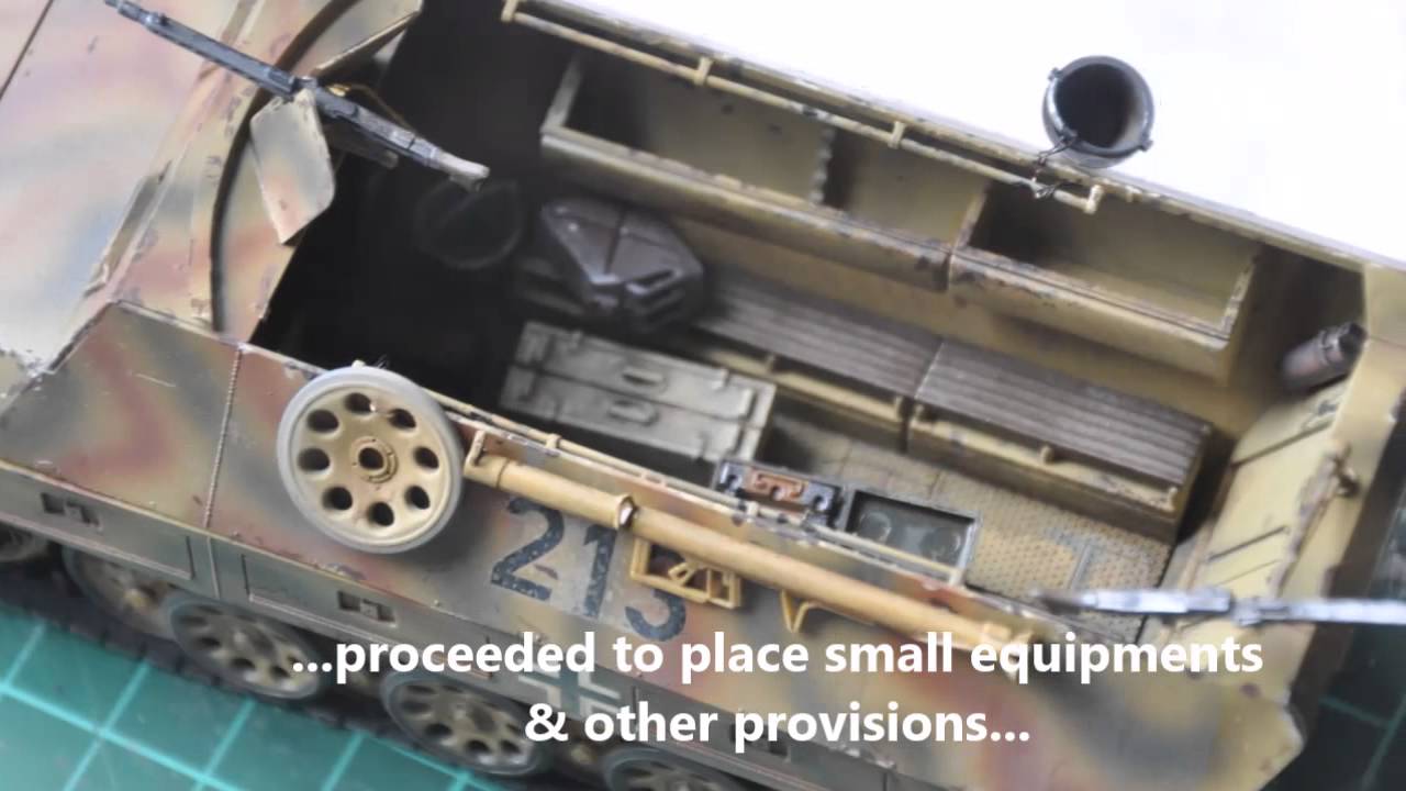 Half Track Sd.Kfz.251/1 Hanomag 1/35 Build Sequence - YouTube