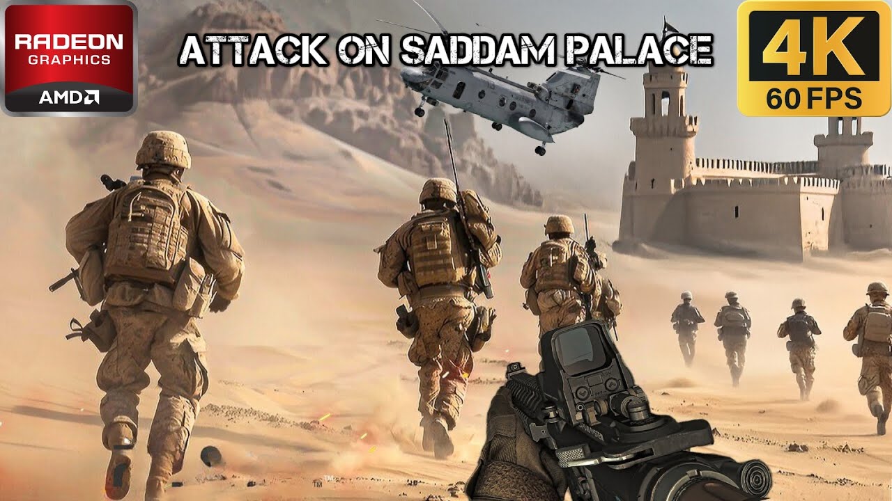 THE CRADLE | IRAQ1991 | Attack On SADDAM PALACE | Realistic Immersive Ultra Graphics [ 4k ...