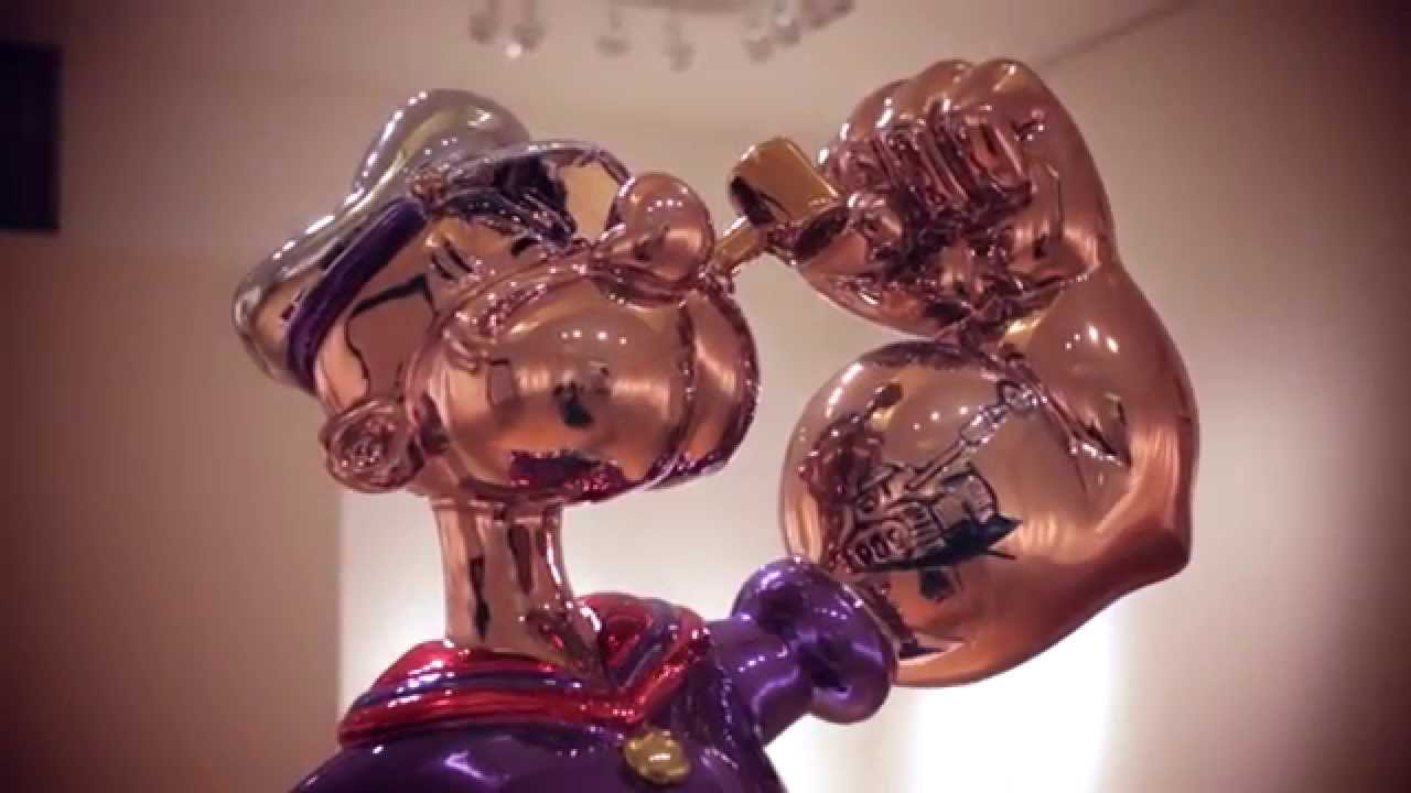 Preview 'Popeye' by Jeff Koons - YouTube