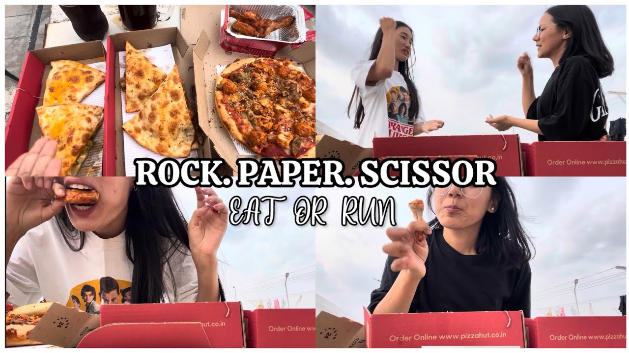 ROCK PAPER SCISSOR| EAT OR RUN|TRENDING CHALLENGE/ *hilarious/ tibetan ...