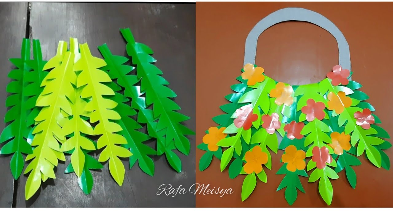 DIY TUTORIAL BUNGA GANTUNG ORIGAMI SIMPLE #easycrafts - YouTube