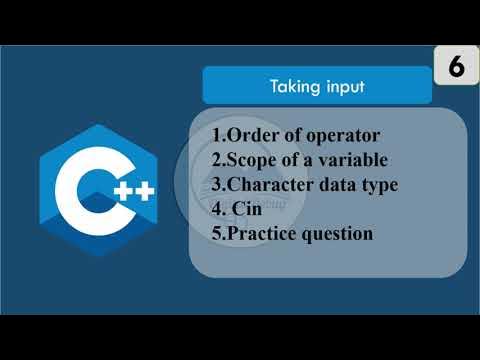 Character data type, taking input, order of operator | C++ program complete course -اردو / हिंदी ...