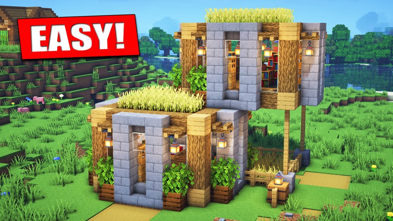Minecraft | How to Build a Easy Duo Survival House | Tutorial - YouTube