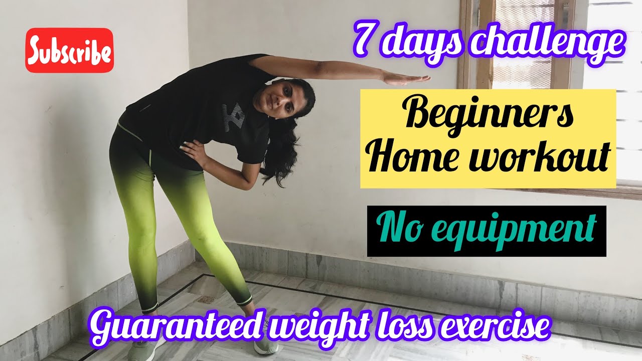 Best Exercises for Weight Loss at Home / No gym / No Equipment/ 7 Days ...