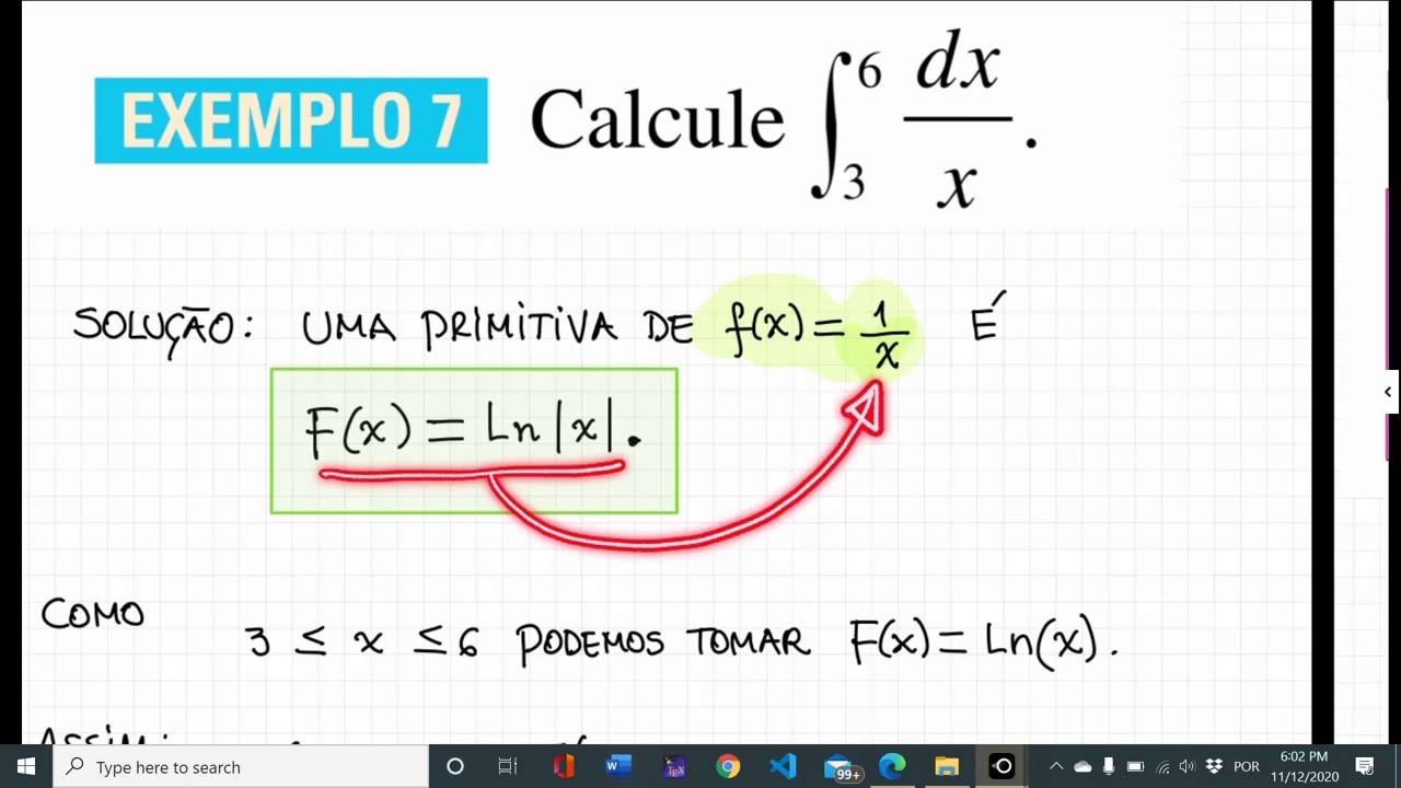 O teorema fundamental do cálculo, parte 2. Cálculo de integrais. - YouTube