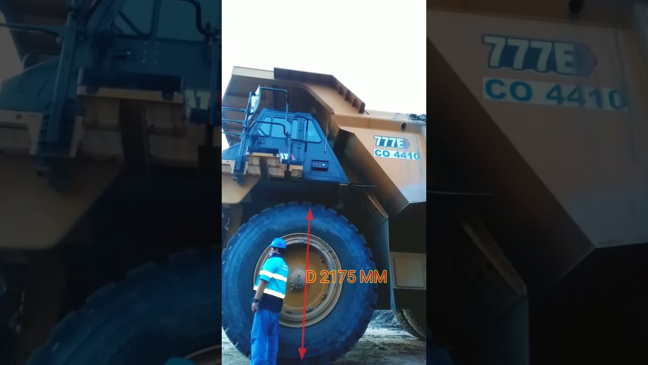 Diameter tyre/ban OHT 777D #shorts - YouTube