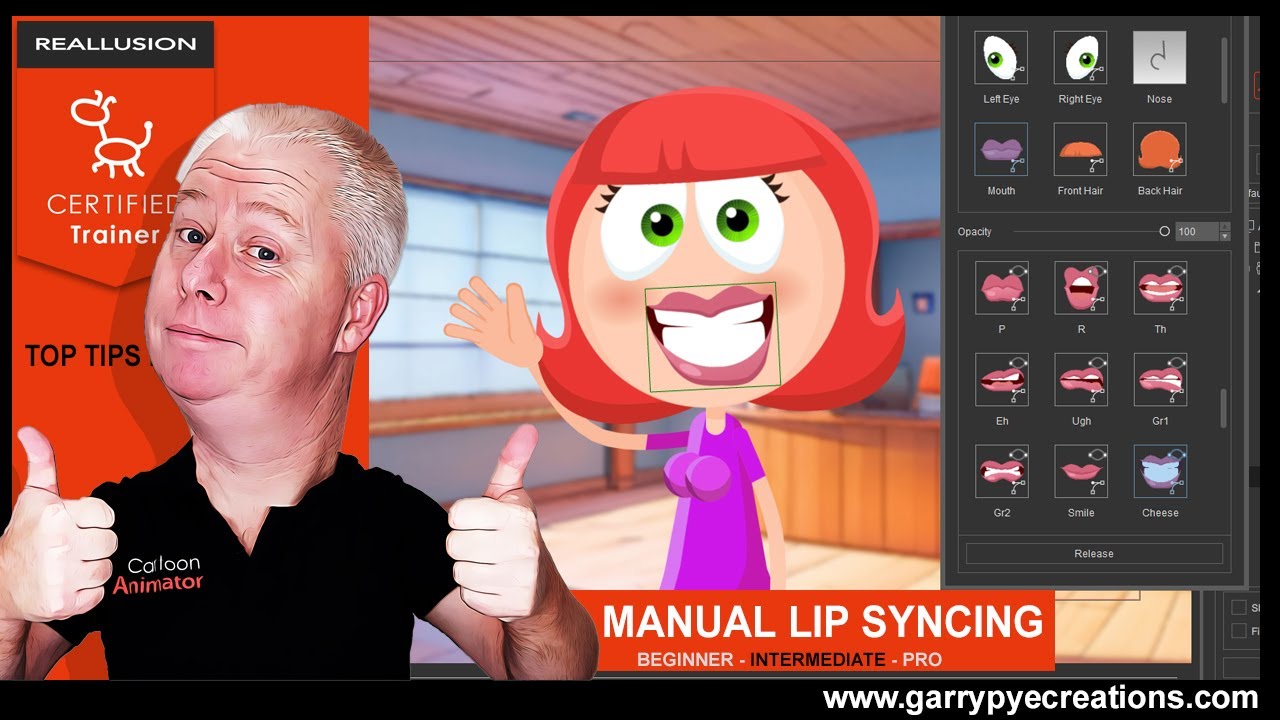 Top Tips for Cartoon Animator with Garry Pye - Manual Lip Syncing - YouTube