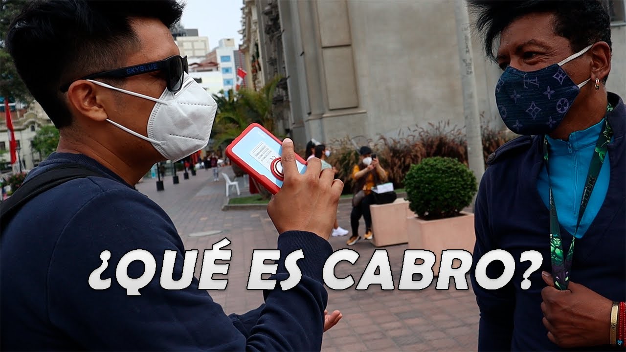 ¿Qué significa "cabro"? con Toñizonte| Preguntas en la calle ...