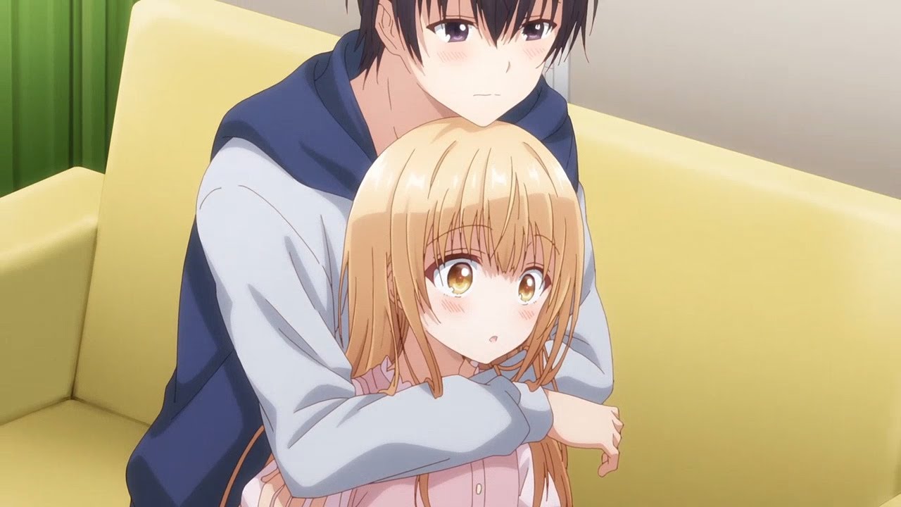 Amane Fujimiya hugging Mahiru Shiina from behind makes her feel so warm Ep 10 お隣の天使様にいつの間にか駄目人間に ...