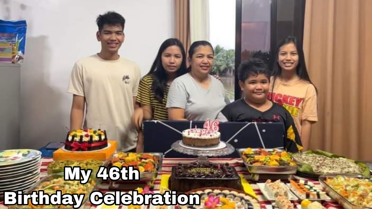 My 46th Birthday Celebration with Family vlog588 - YouTube