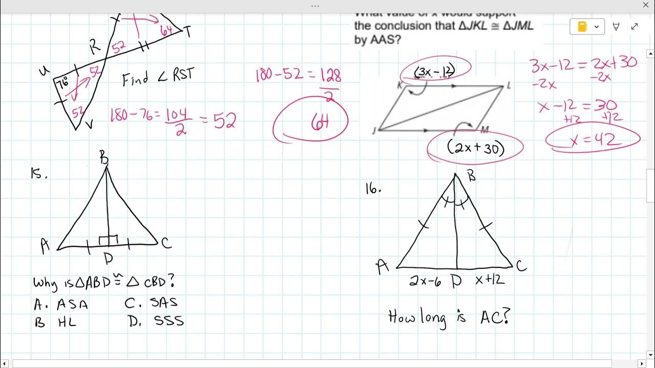 Geometry Semester 1 Review - YouTube
