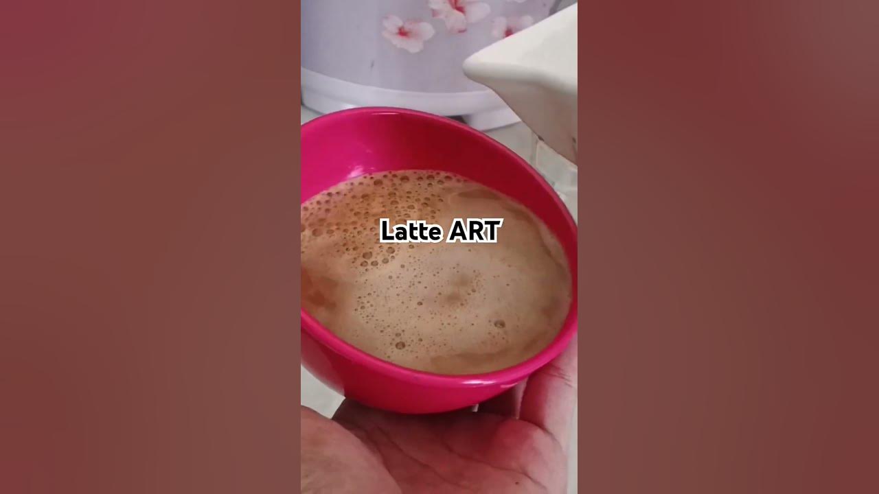 BELAJAR LATTE ART PEMULA !! Rumahan dengan Alat Seadanya - YouTube