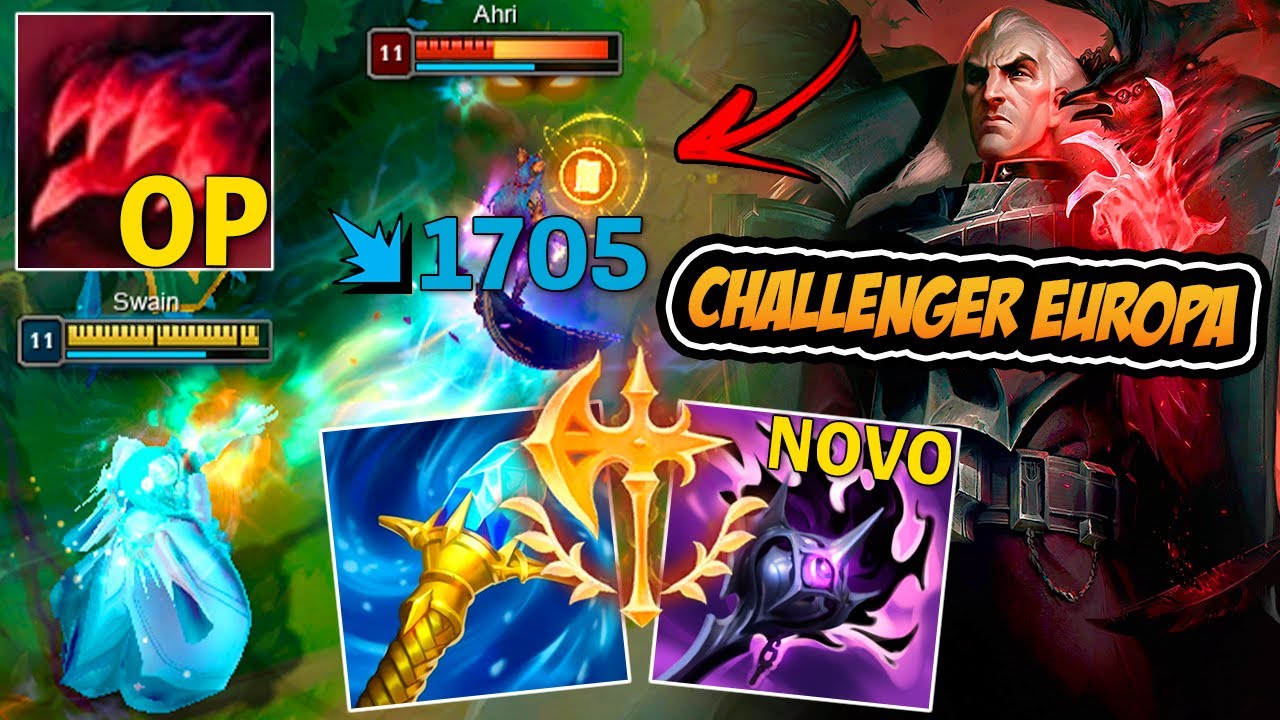 SWAIN MID TÁ MUITO OP COM ESSA BUILD DO CHALLENGER EUROPEU - LEAGUE OF ...