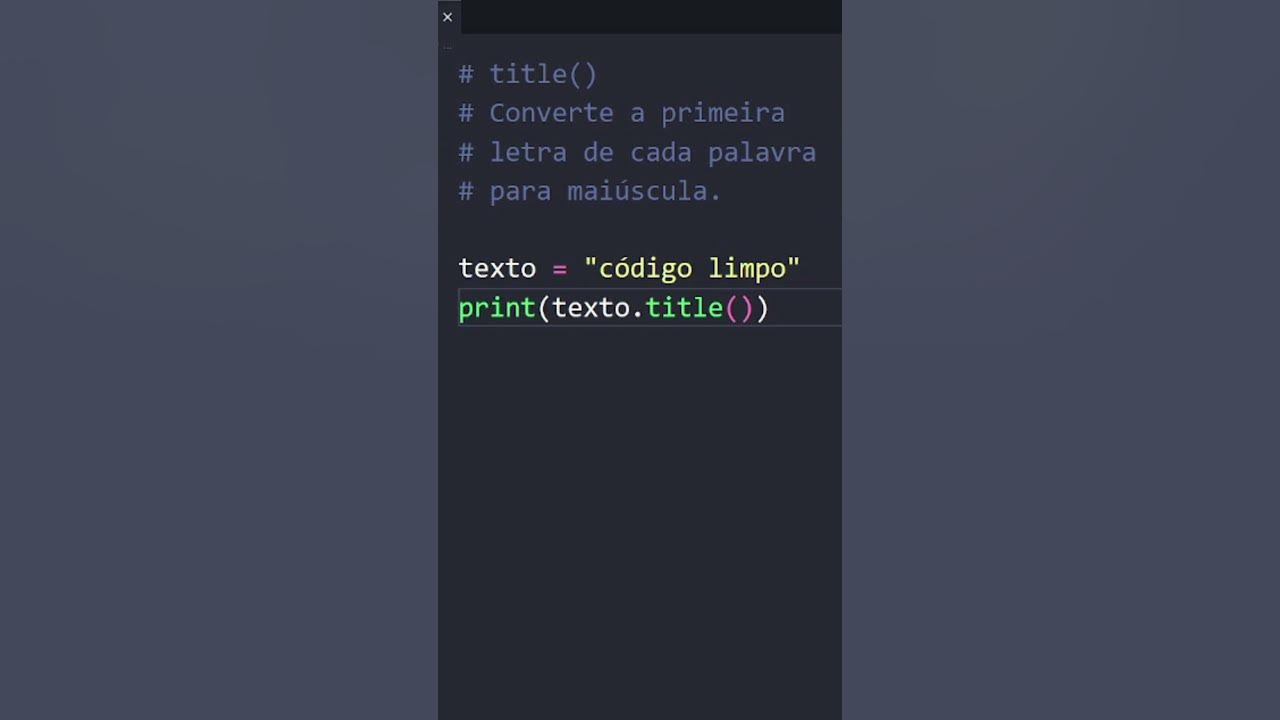 Title Em Python Programação Python Programming Pythonprogramming Coding Programmer 3368