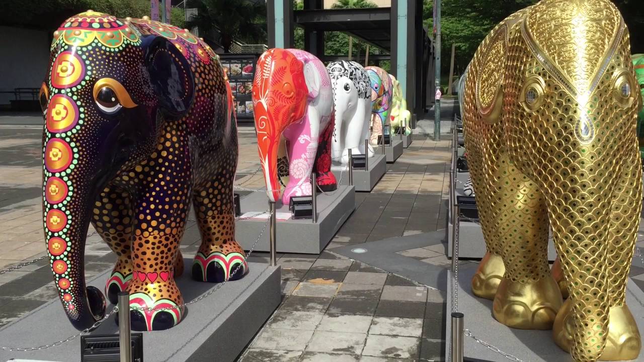 Elephant Parade (Part 1) - Taipei, Taiwan - YouTube