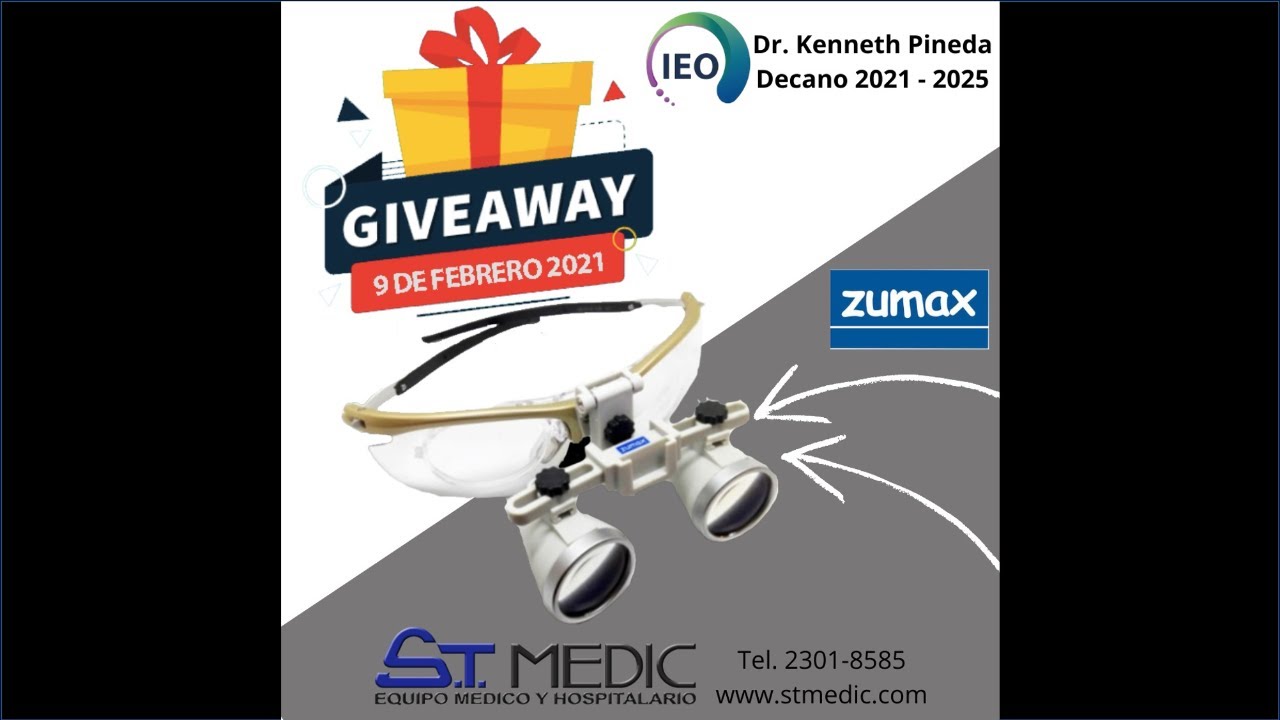 Sorteo en vivo de las Lupas Zumax, Giveaway del Dr. Kenneth Pineda ...