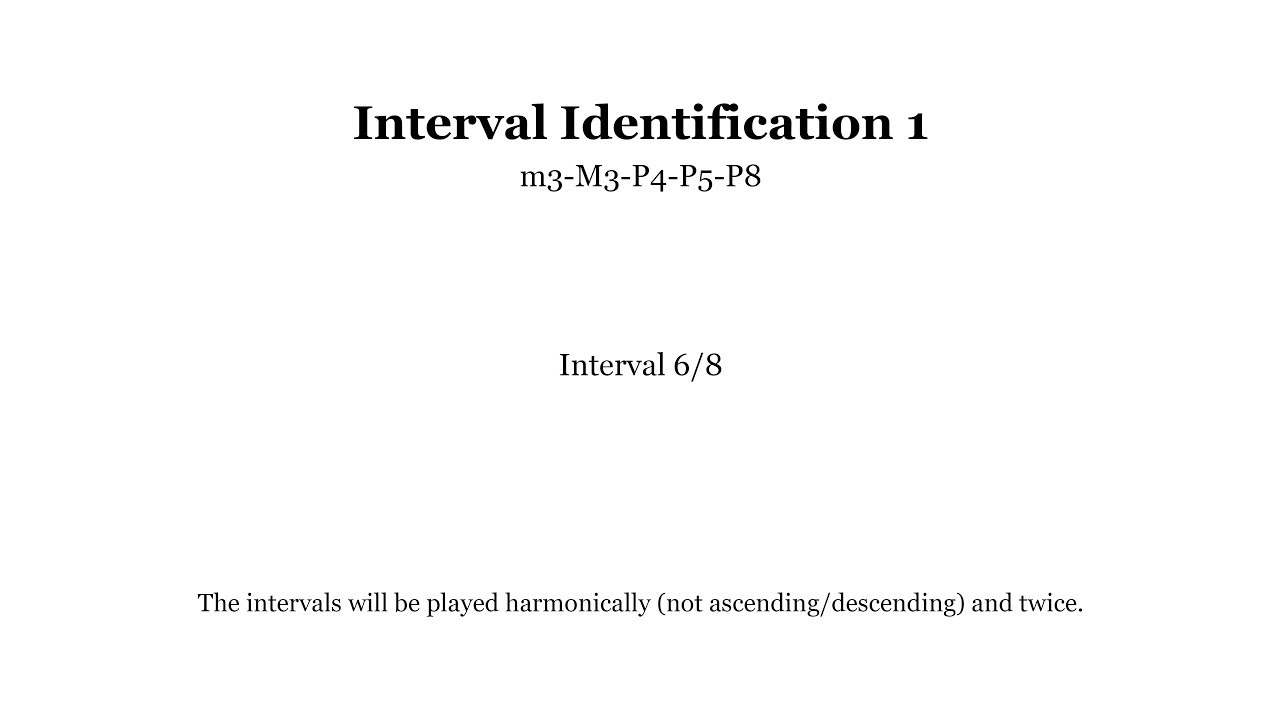 Interval Identification Exercise #1 - YouTube