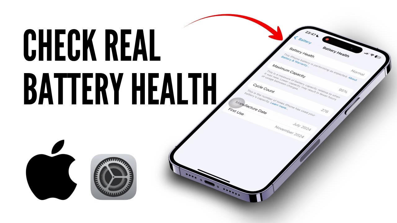 How to Check Real Battery Health on iPhone - YouTube