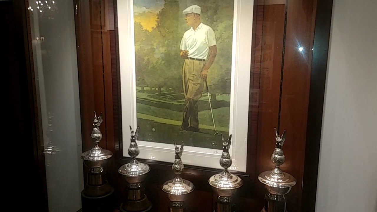 Ben Hogan Trophy Room @ Colonial CC - YouTube