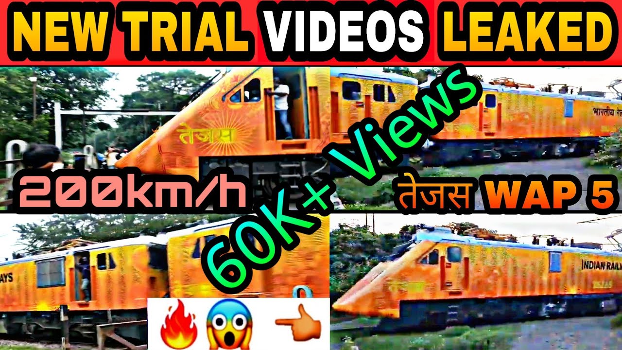 WAP 5 TEJAS : NEW AERODYNAMIC LOCOMOTIVE | LEAKED IMAGES | INDIAN RAILWAYS - YouTube
